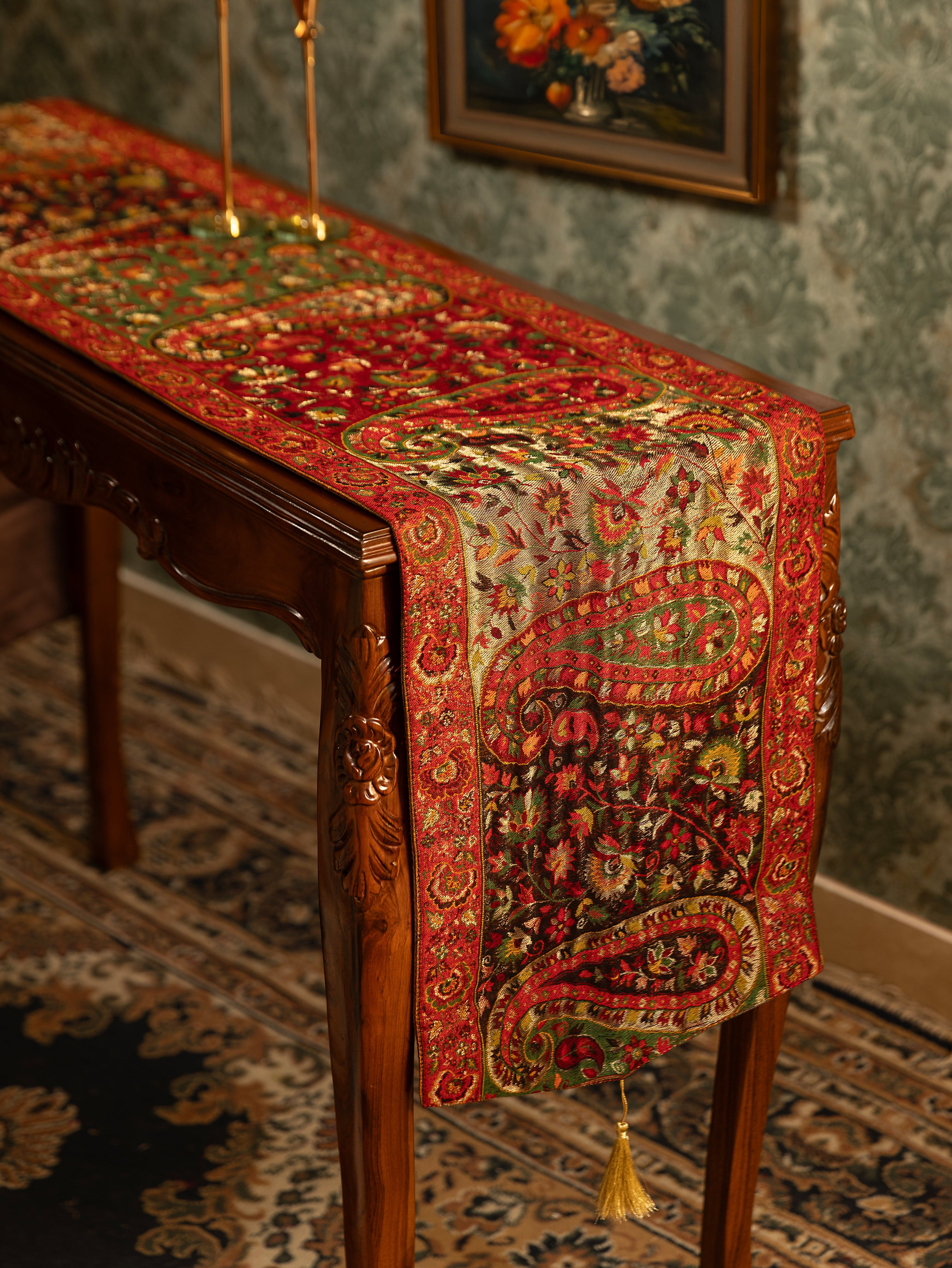 Pashtush Luxury Table Runner, Twilight Collection, Multicolour ...