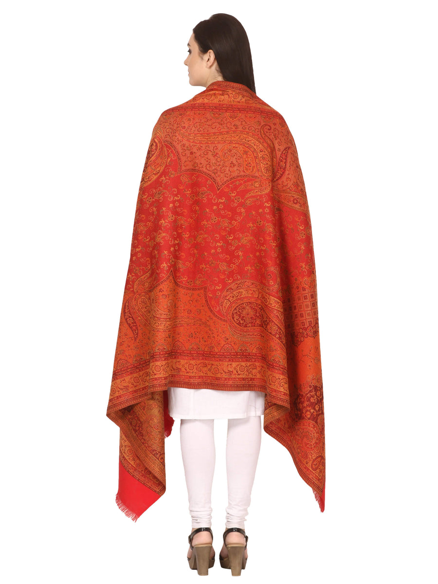 Pashtush Women'S Shawl, Faux Pashmina Design, Bright Red – Pashtush ...